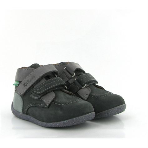 Kickers enfant bonkro 2 gris