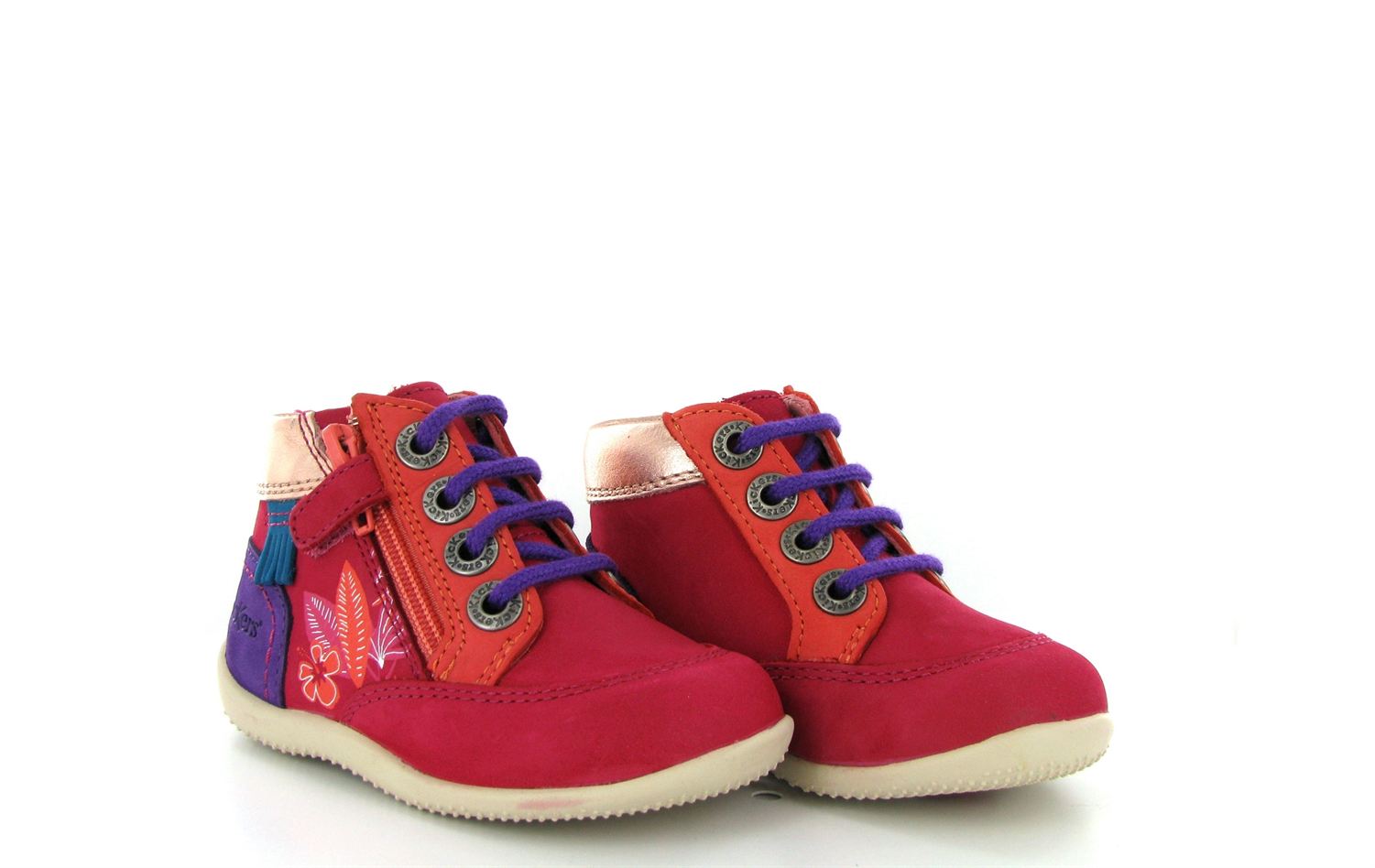 Kickers enfant biflorid fuschia