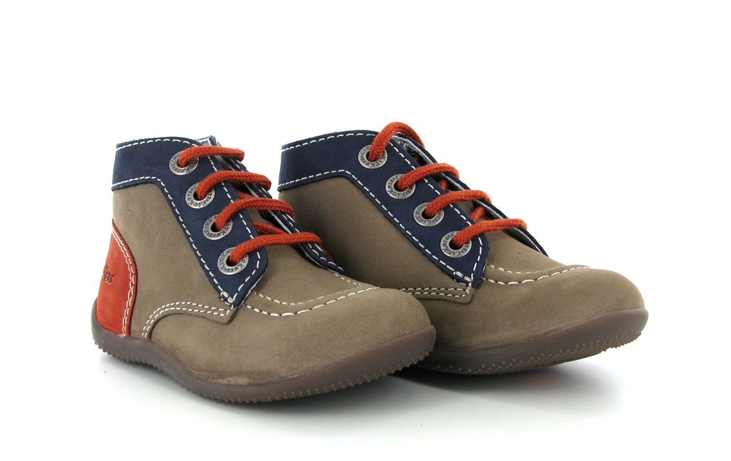 Kickers enfant bonbon gris