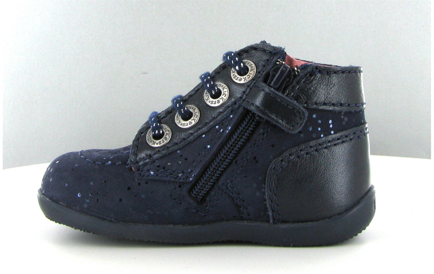 Kickers enfant bonzip 2 bleu| Breuil Chaussures | Chez vous en 48 heures.