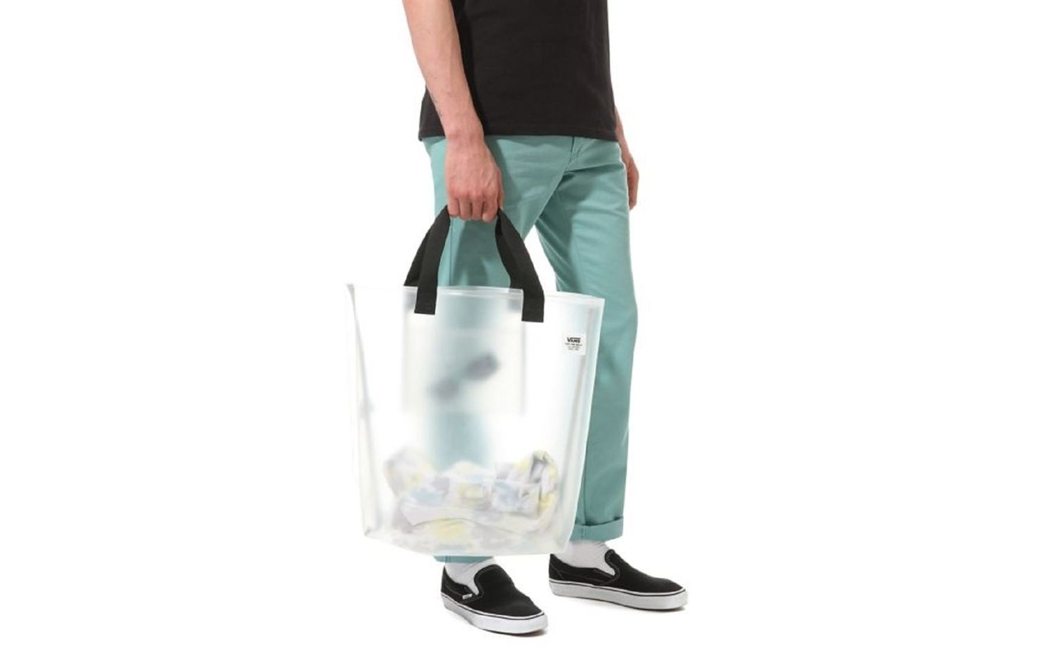 Vans textile vans clear tote vnoa45djclr1 transparent