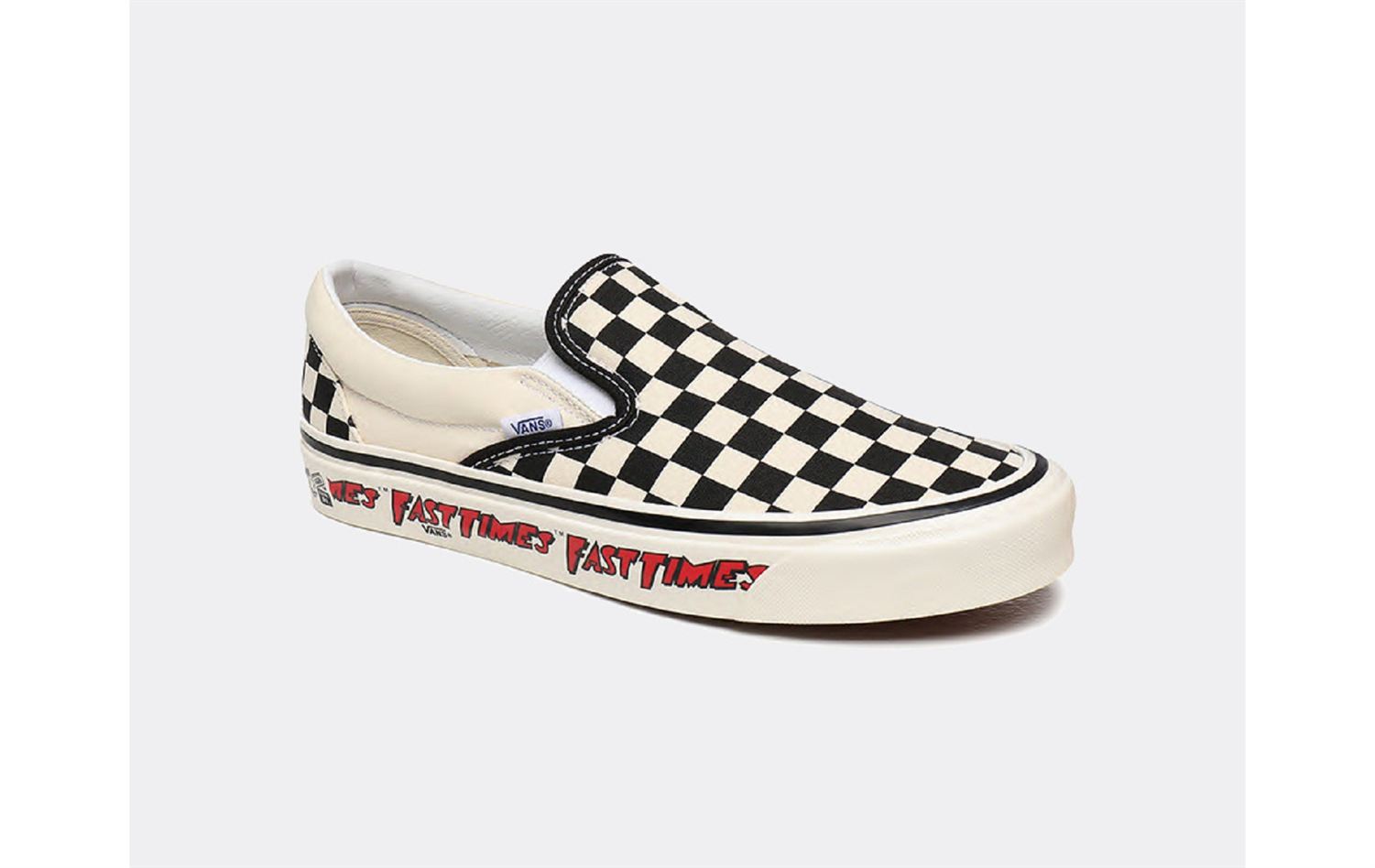 Vans u classic slip on fast time vnoa3jexwvp1 noir