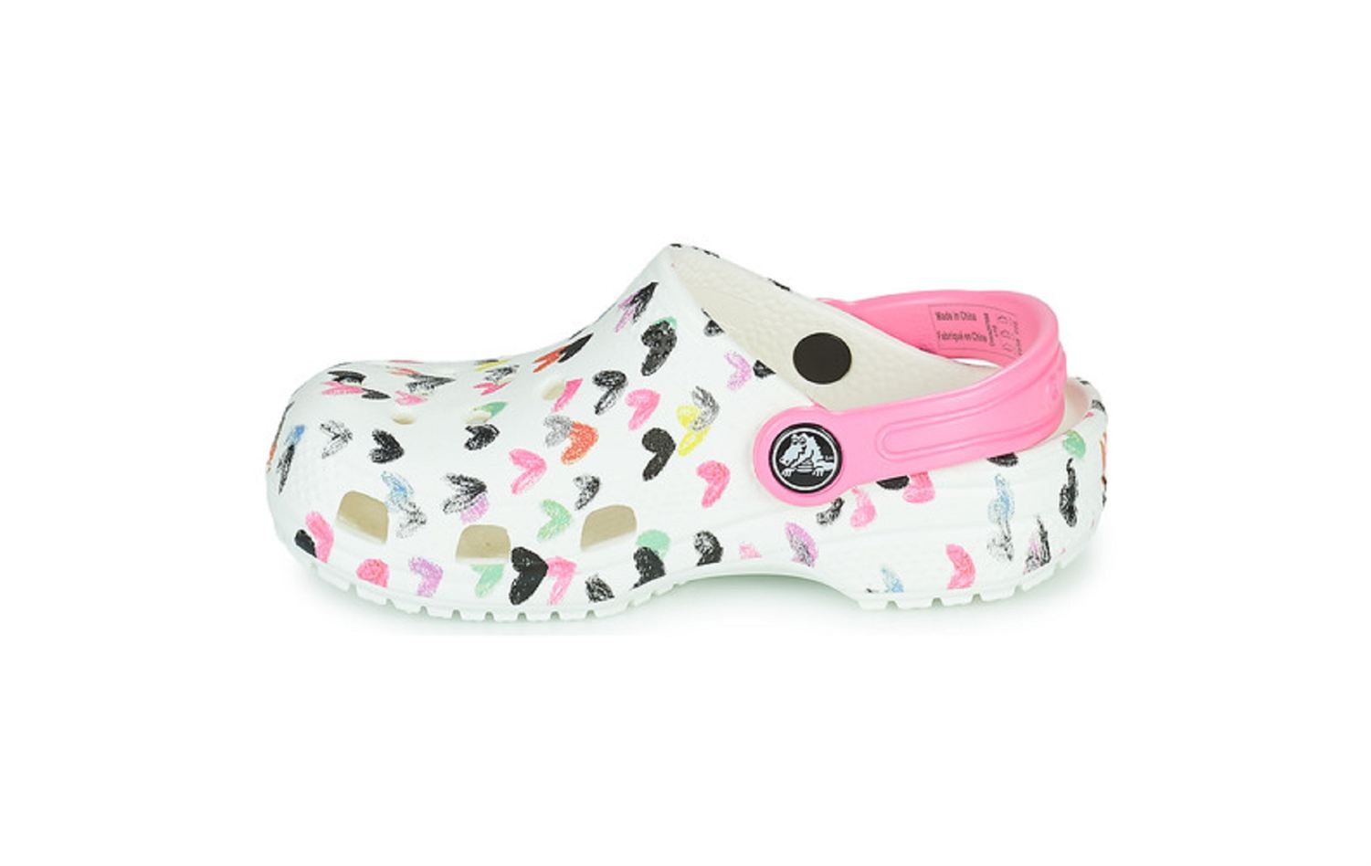 Crocs classic heart print clog multicolore| Breuil Chaussures | Soldes ...